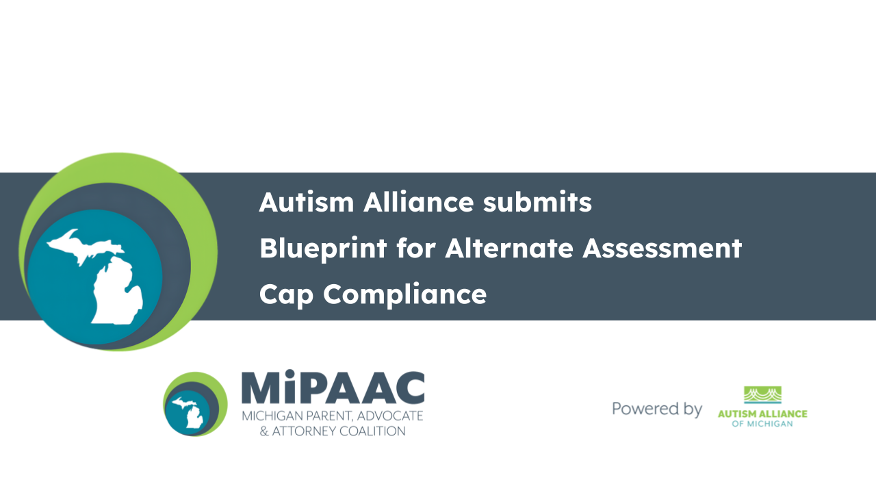 Autism Alliance submits Blueprint for Alternate Assessment Cap ...
